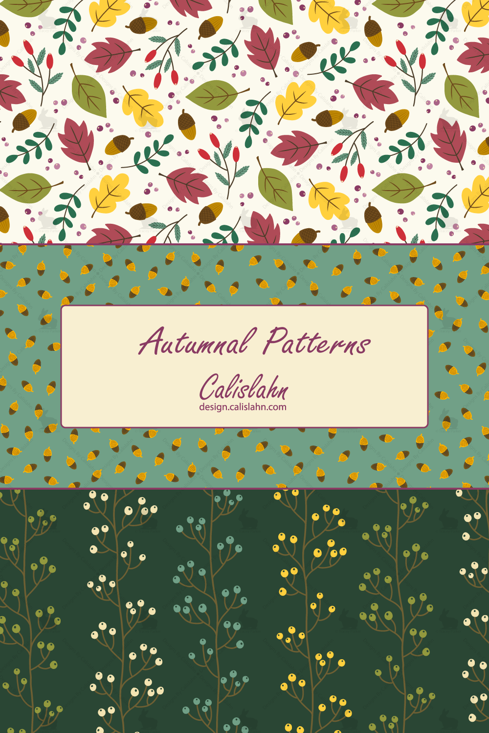 Autumnal Patterns | Designs by Calislahn
