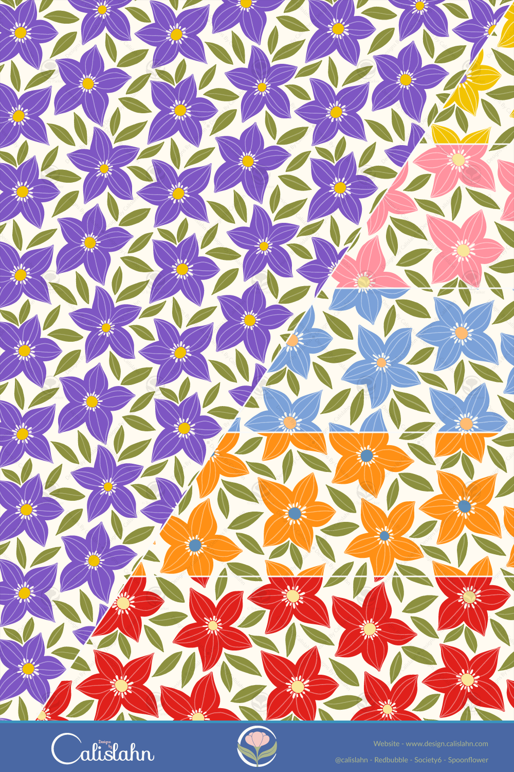 Star Shaped Flowers and Sunbursts | Designs by Calislahn