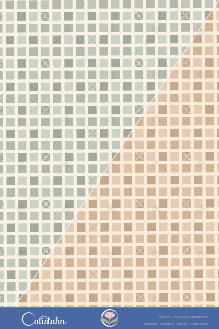 Checkered Leaves | Designs by Calislahn